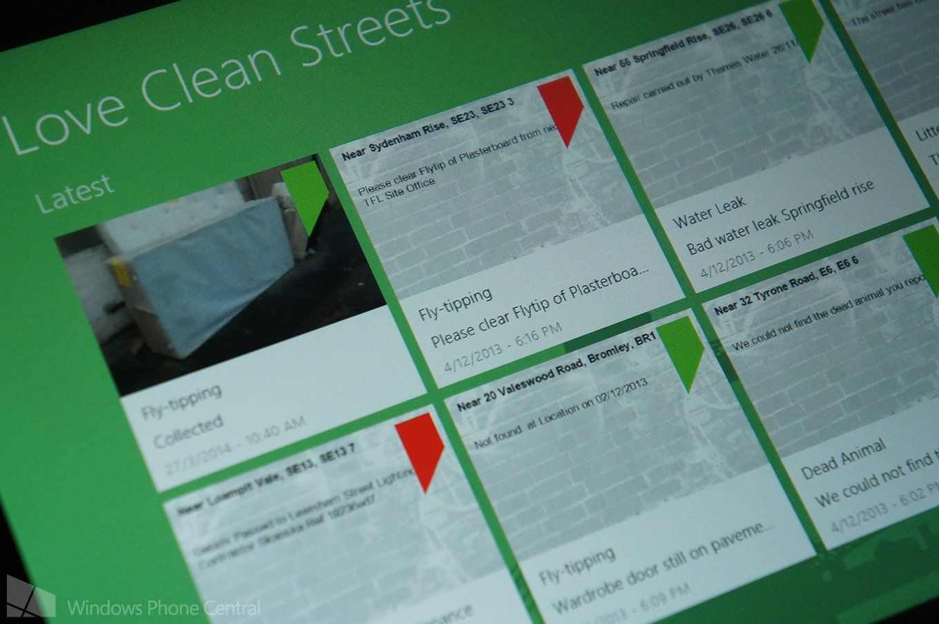 Help your community out with Love Clean Streets, updated for Windows 8. ...