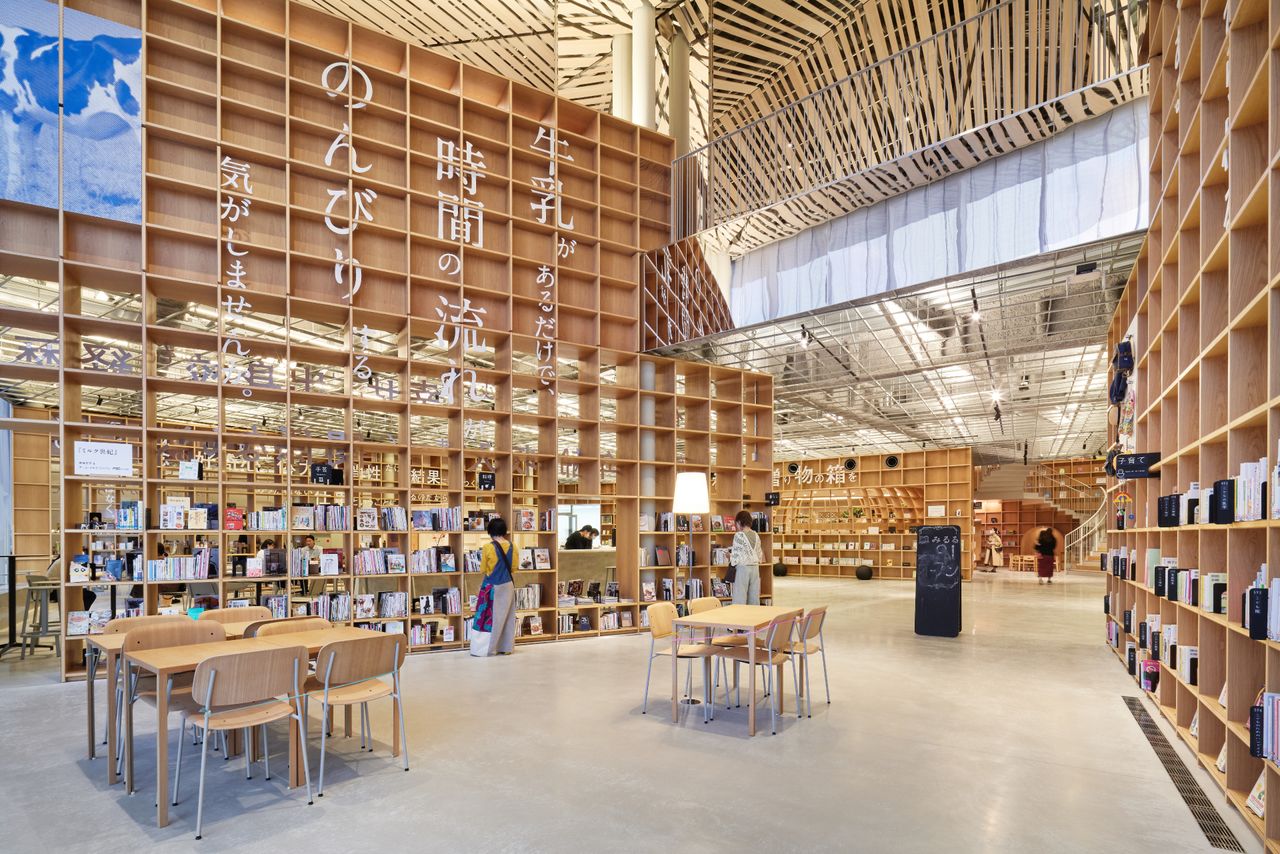 Japanese library inspired by forests celebrates the physical | Wallpaper*