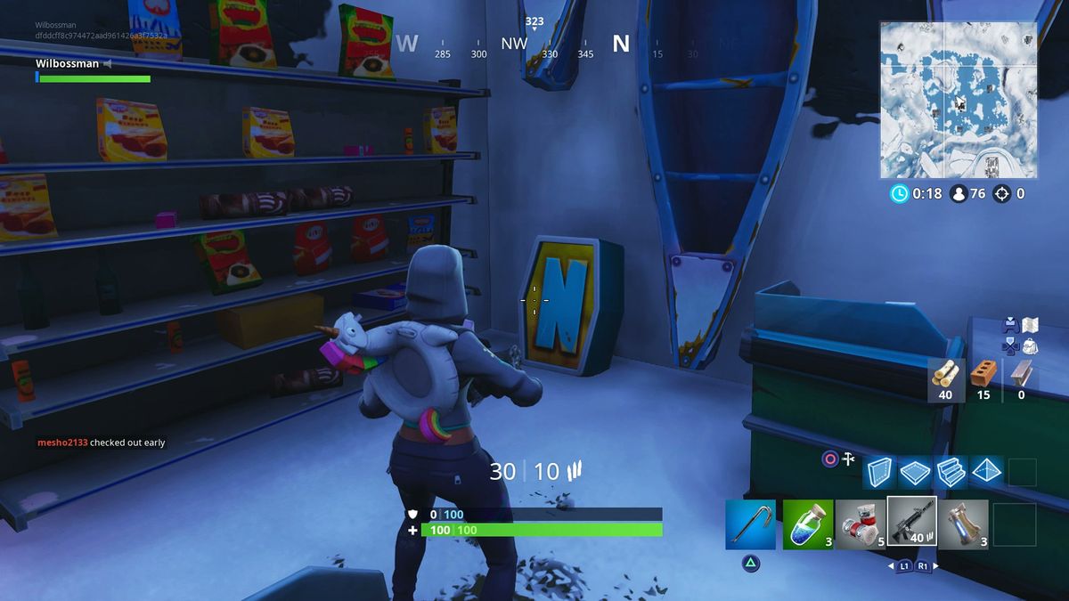 Search the letter 'O' west of Pleasant Park and the other Fortnite ...