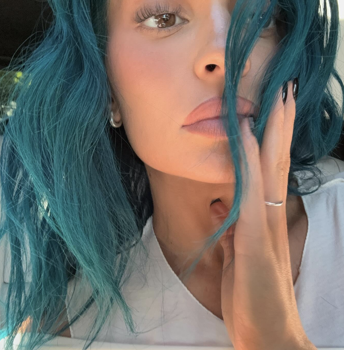 Kylie Jenner's Teal Hair Brings Back This 2010s Hair Trend | Marie Claire