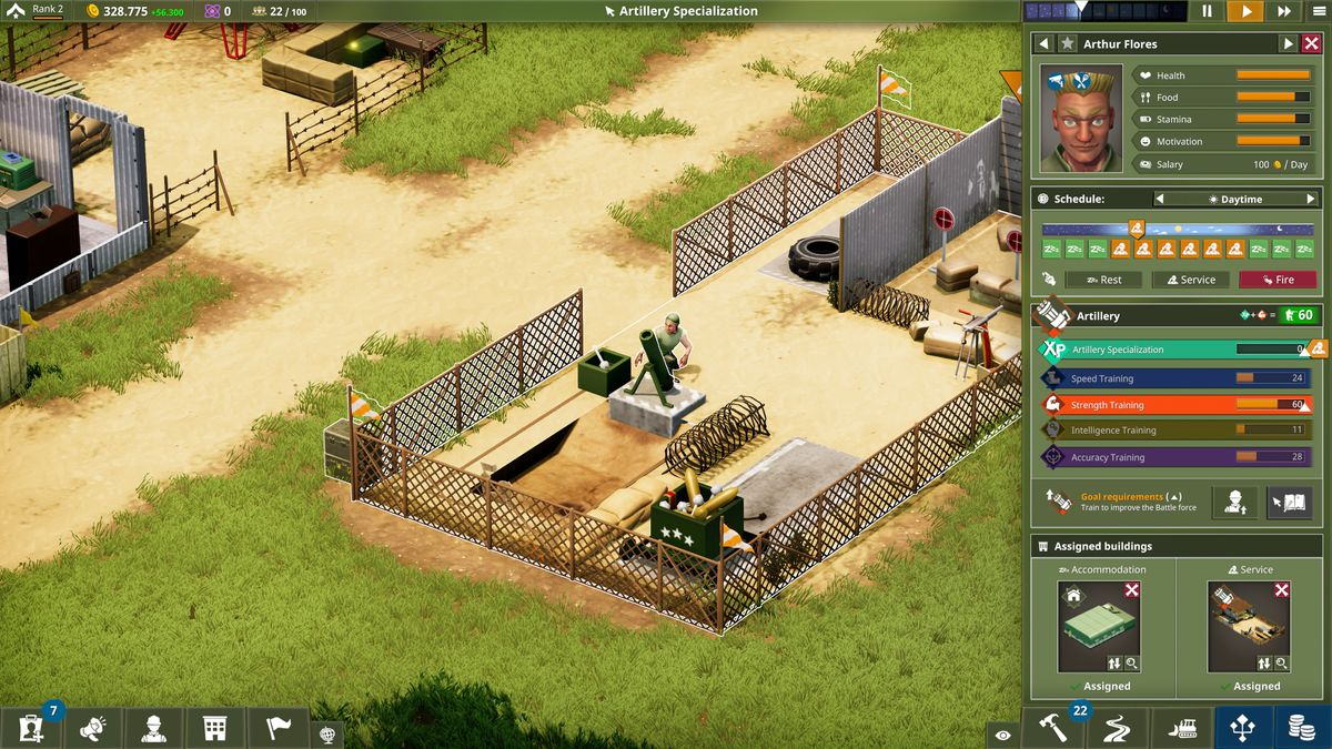 This military base-building sim has all of the soldiers and none of the ...
