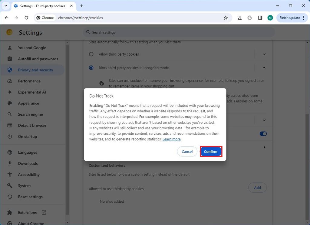What's Do Not Track, and how do you enable it on your Windows 11 web ...