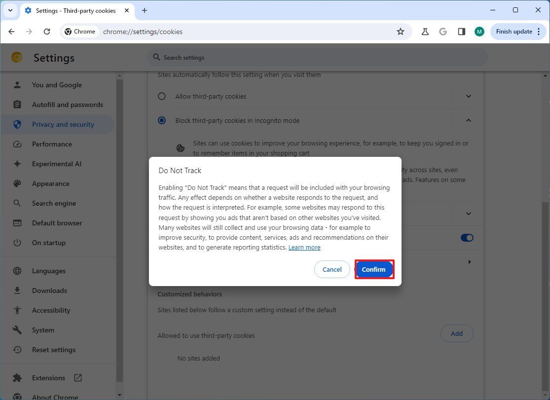 What's Do Not Track, and how do you enable it on your Windows 11 web ...