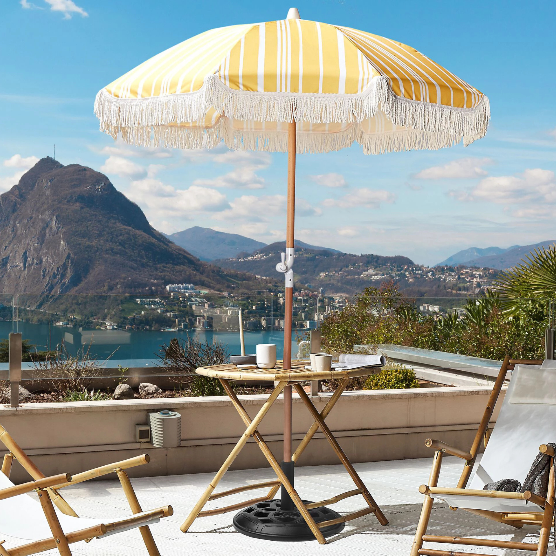 Lidl's parasol is identical to Habitat's sell-out version | Ideal Home