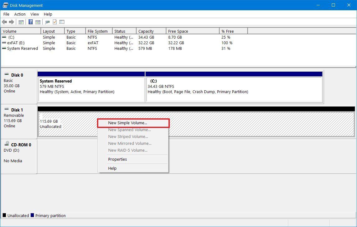 How to set up multiple partitions on a USB flash drive on Windows 10 | Windows Central
