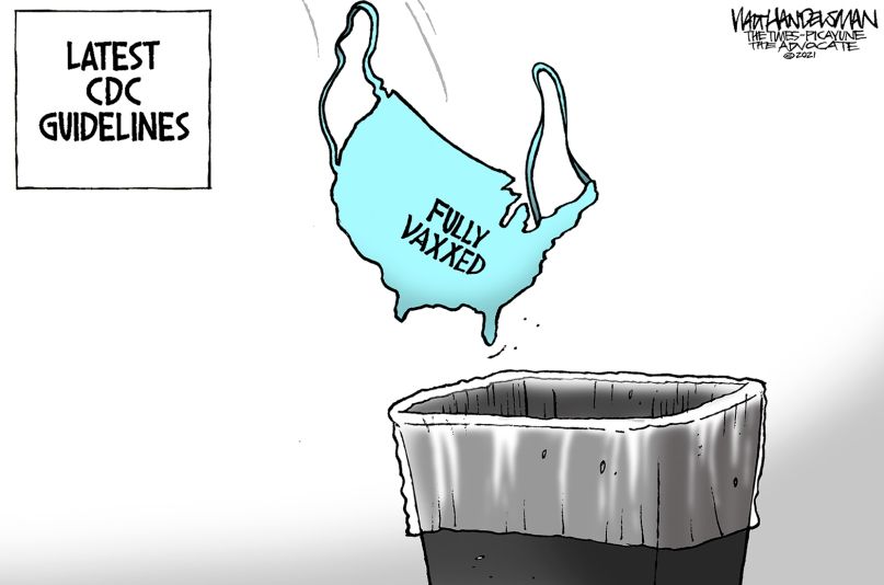 editorial cartoon CDC covid masks | The Week