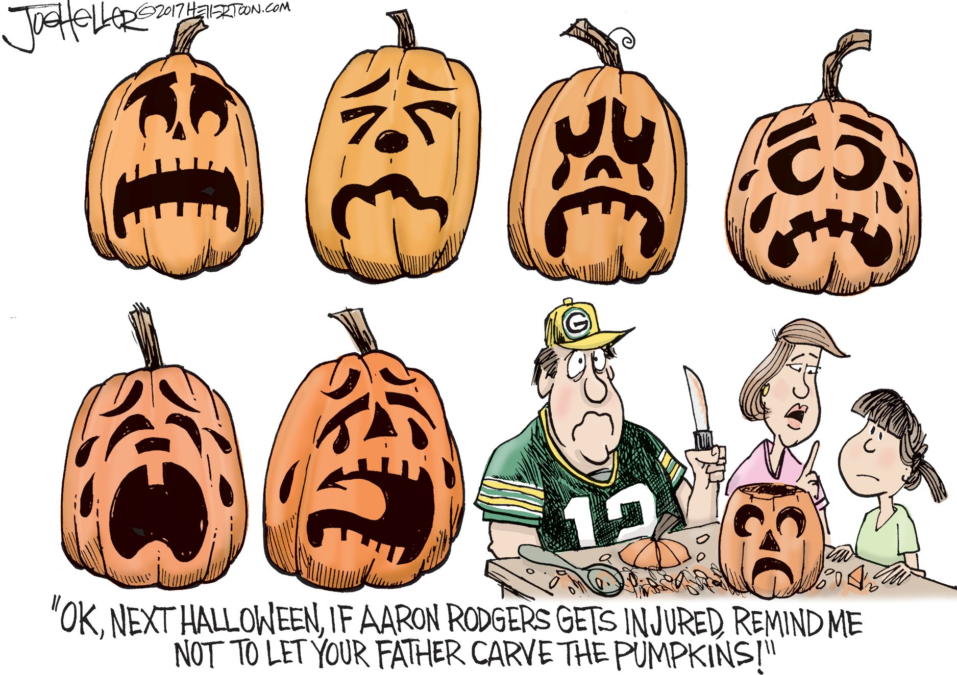 Editorial cartoon Aaron Rodgers Halloween | The Week
