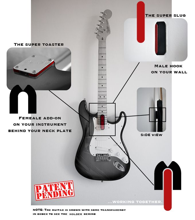 Hoverguitar is the “world’s first invisible guitar and bass wall mount ...
