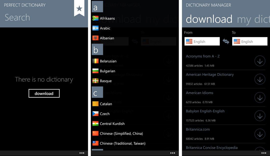 Perfect Dictionary – A simple yet wordy Windows Phone app | Windows Central
