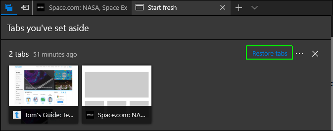 How to Set Tabs Aside in Edge Browser | Laptop Mag