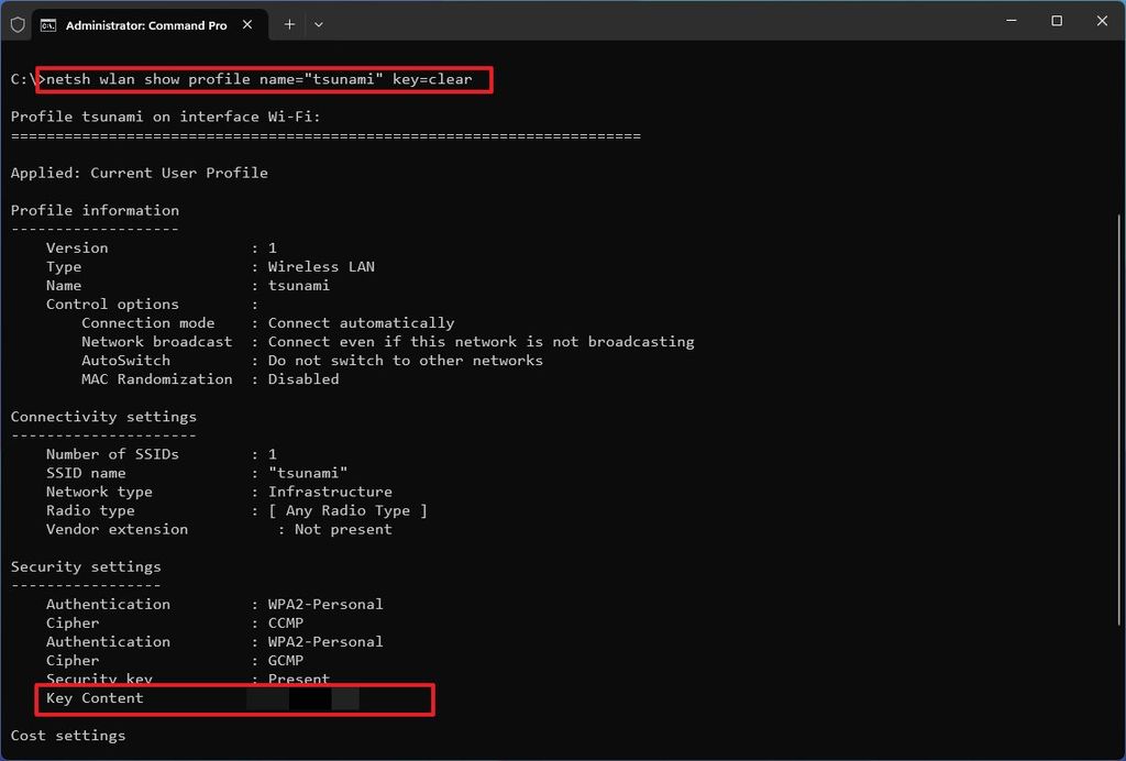 How to control Wi-Fi networks from Command Prompt on Windows 11 ...