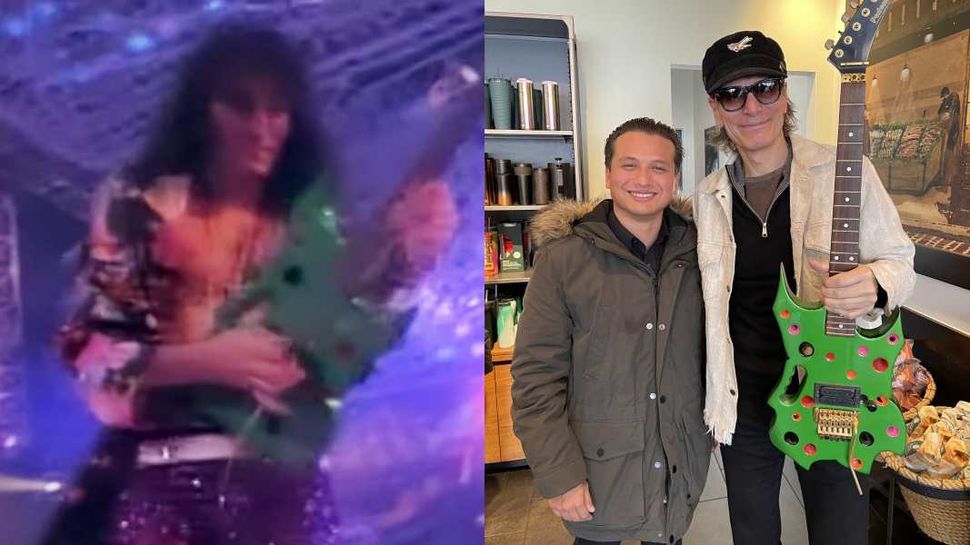 Steve Vai's stolen 'Swiss cheese' guitar found in attic in Tijuana ...