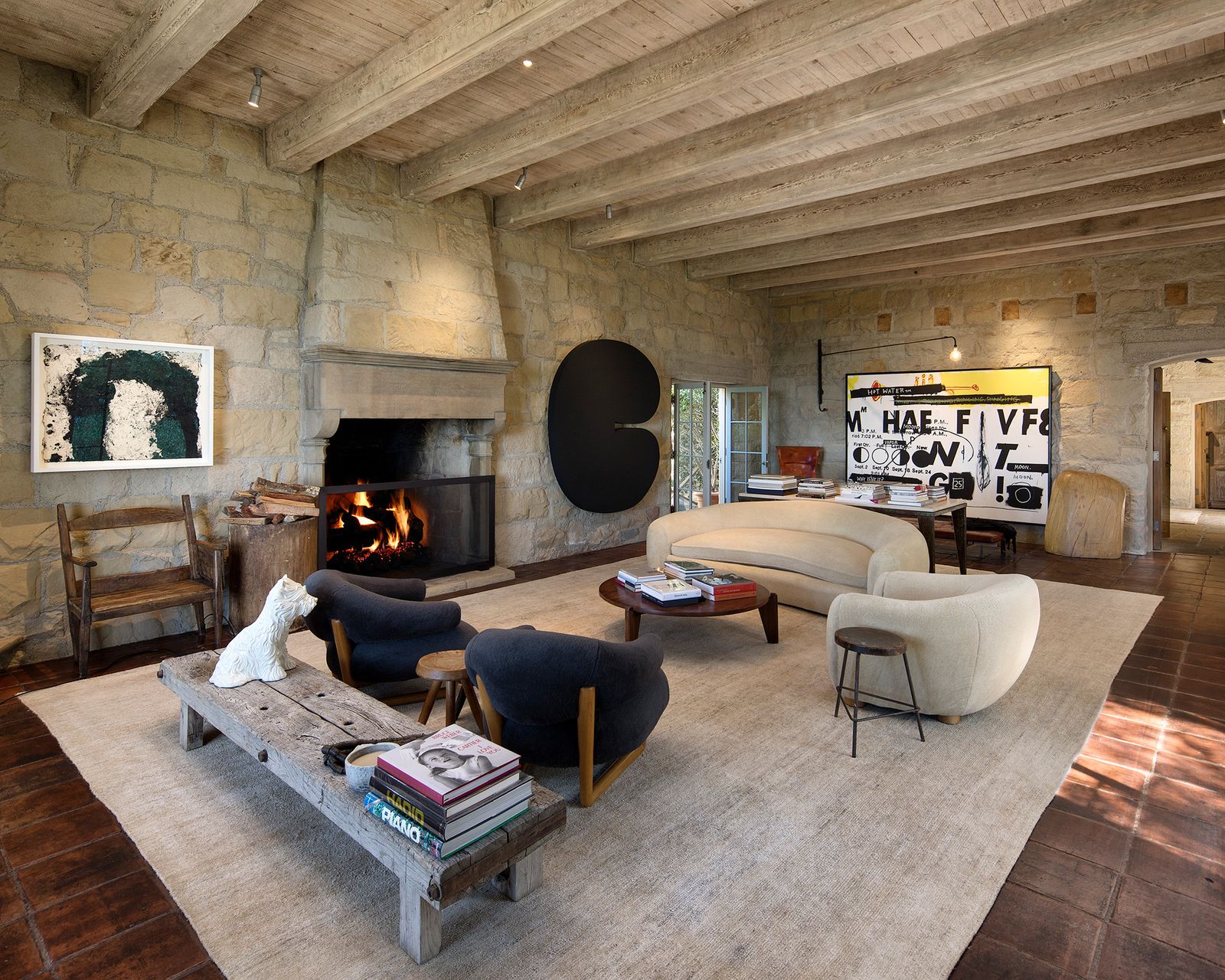 Ellen DeGeneres's Montecito home is a masterclass in modern rustic ...