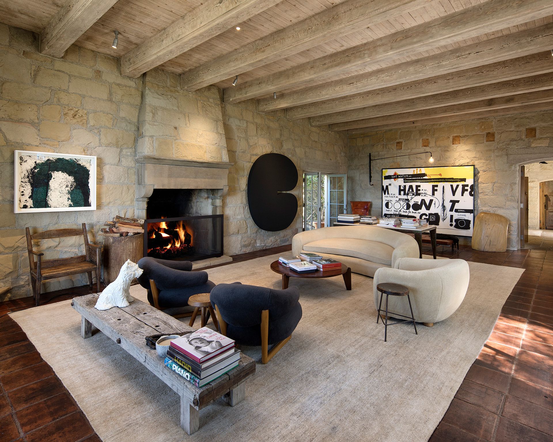 Ellen DeGeneres's Montecito home is a masterclass in modern rustic ...