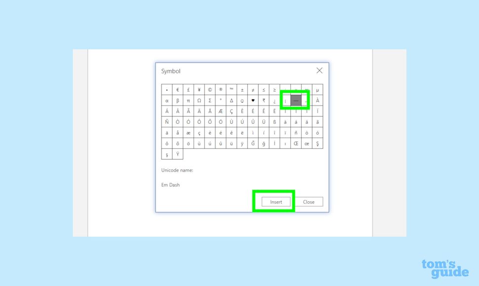 How to type an em dash in Windows and macOS | Tom's Guide