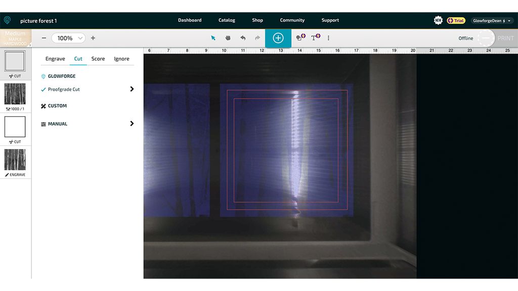 Glowforge tutorial: how to engrave digital art onto wood | Creative Bloq