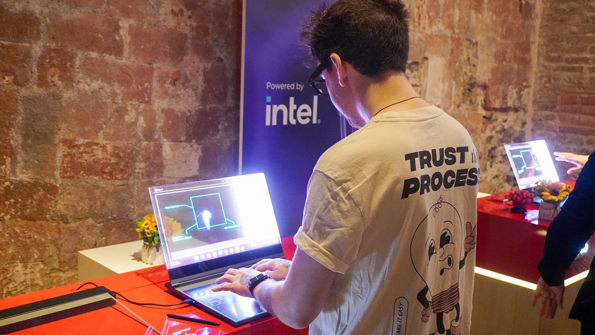 Lenovo ThinkBook Transparent Display Laptop concept hands-on review ...