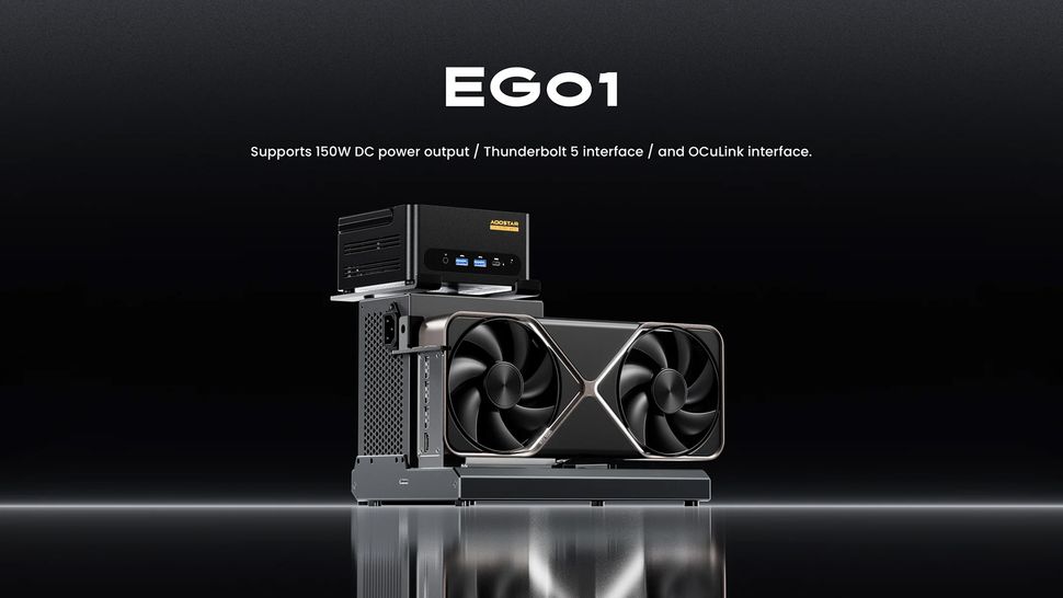 This upcoming Thunderbolt 5 eGPU dock lets you mount an entire mini-PC ...
