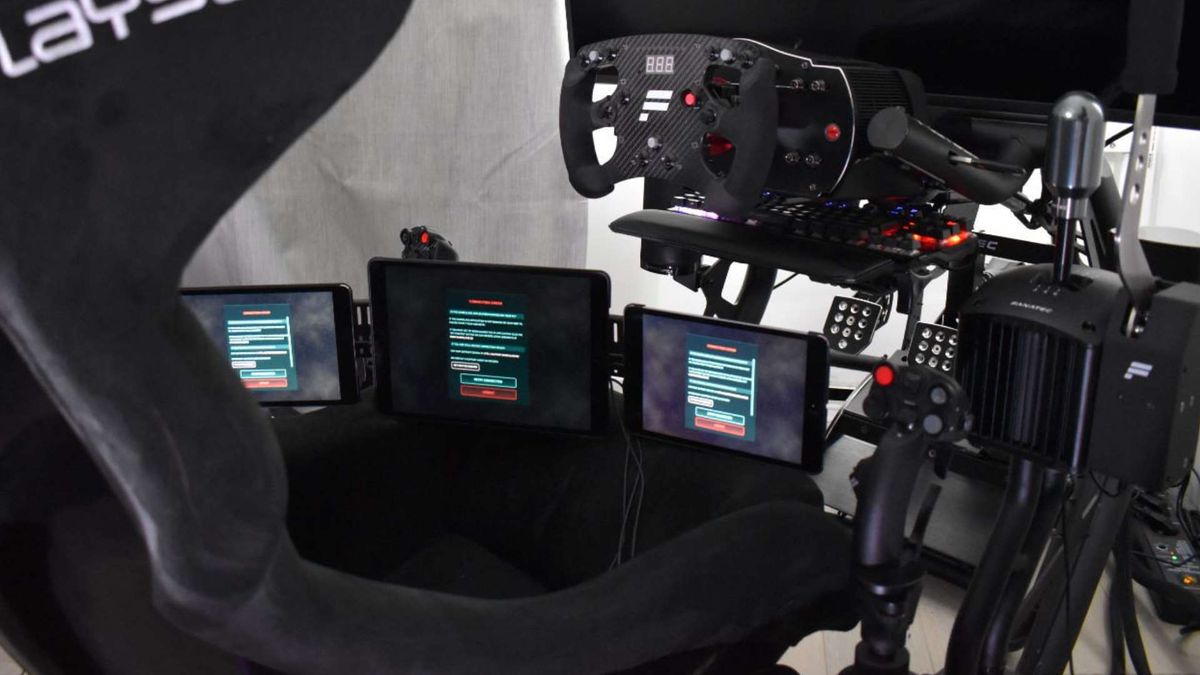 This gaming setup is the ultimate flight and racing sim battlestation ...