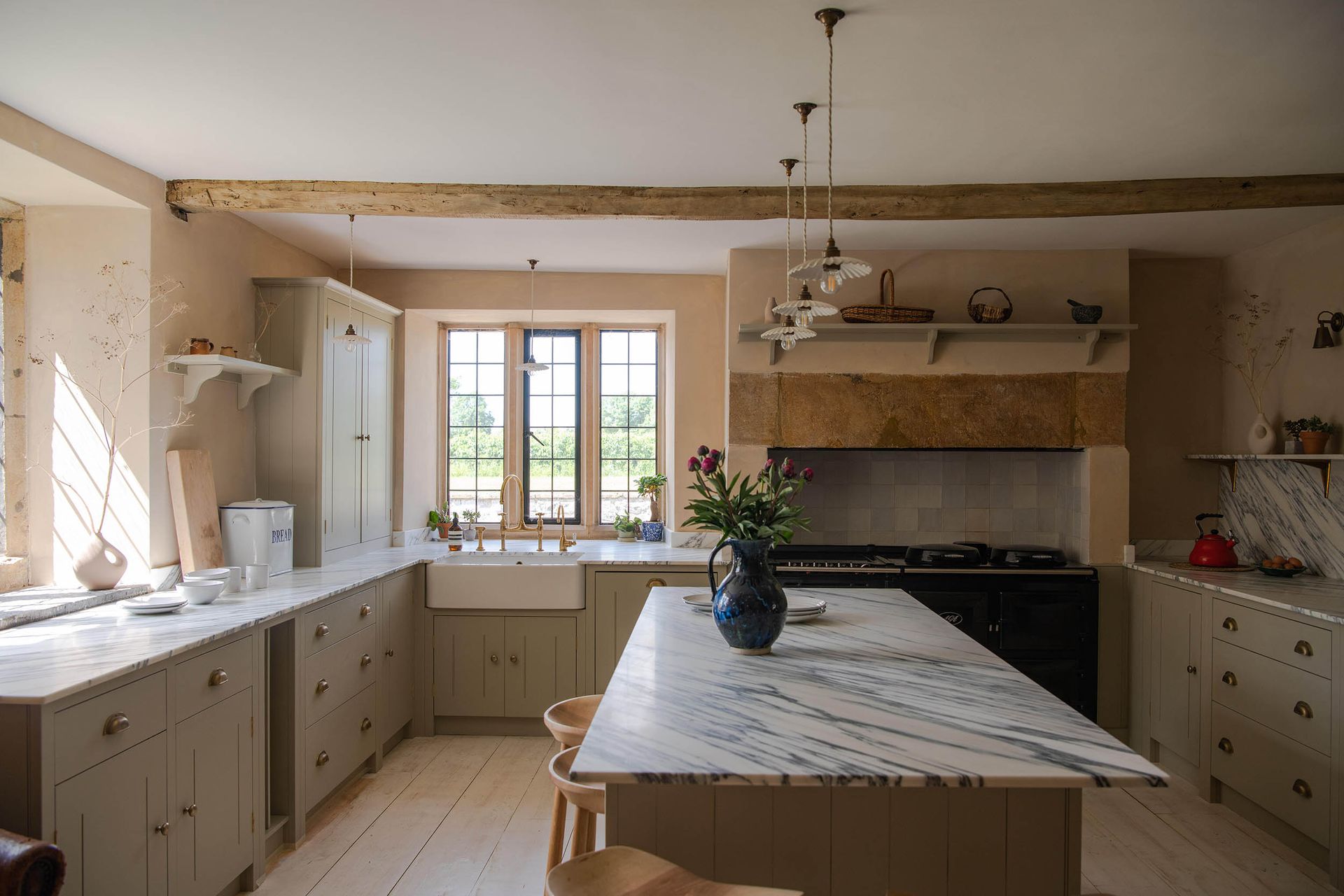 A beautiful new kitchen sympathetically created for a 16th century ...