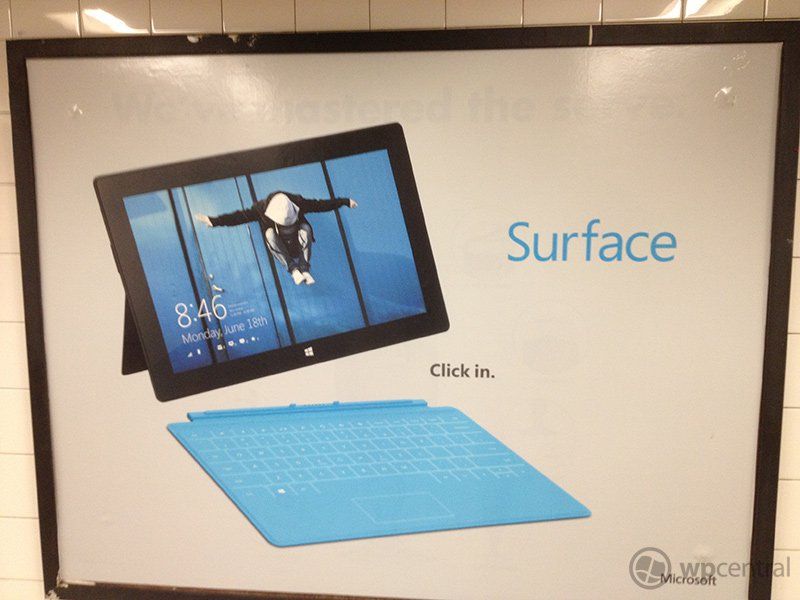 Surface advertisements also spotted at Grand Central station, New York ...