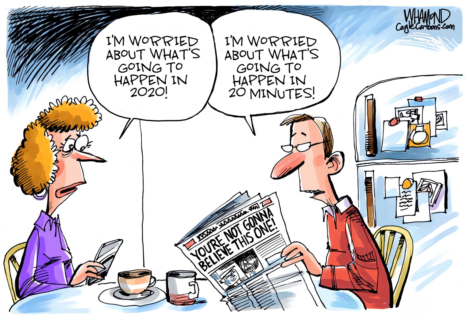 Political Cartoon U.S 2020 Presidential elections vision | The Week