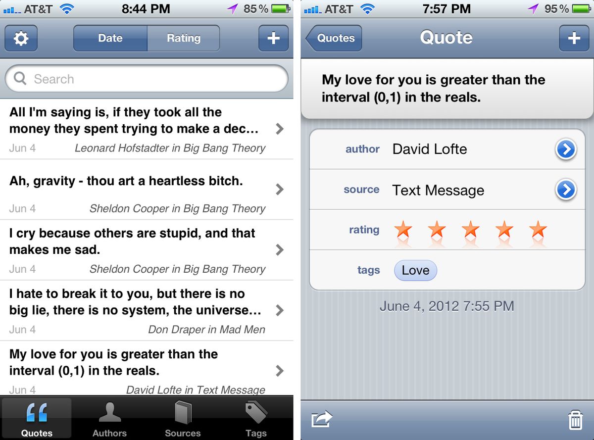 Quotebook for iPhone and iPad review | iMore