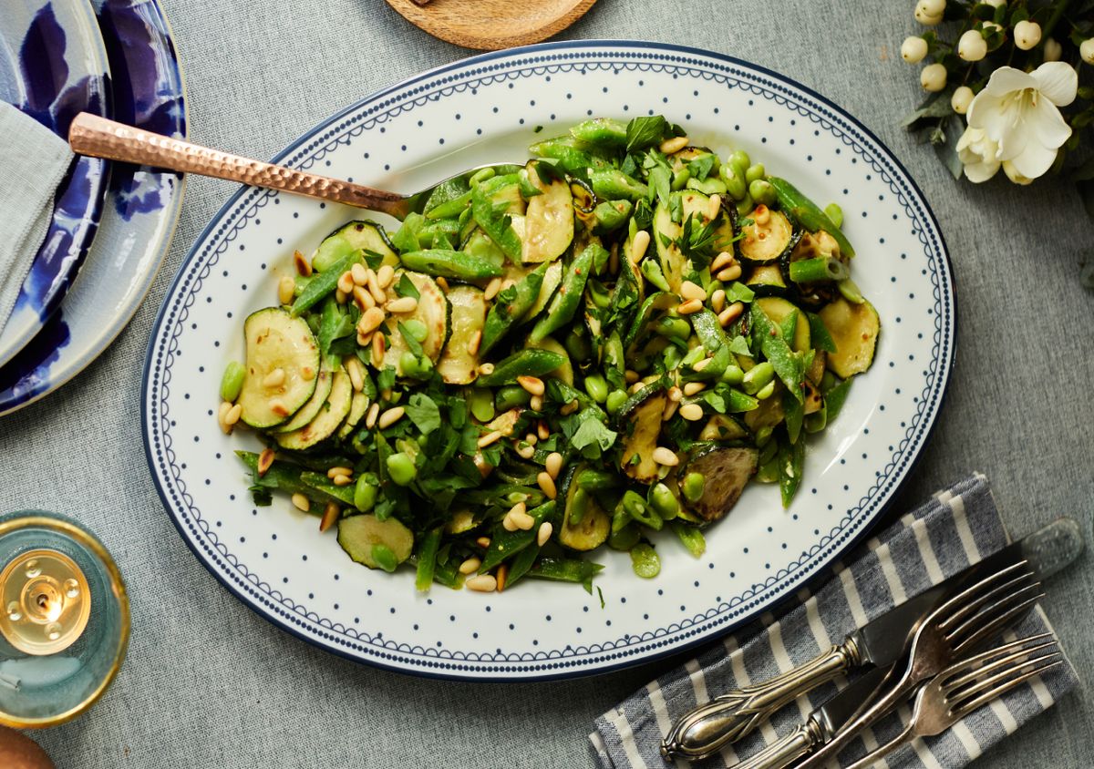Bean salad with courgette | Woman & Home