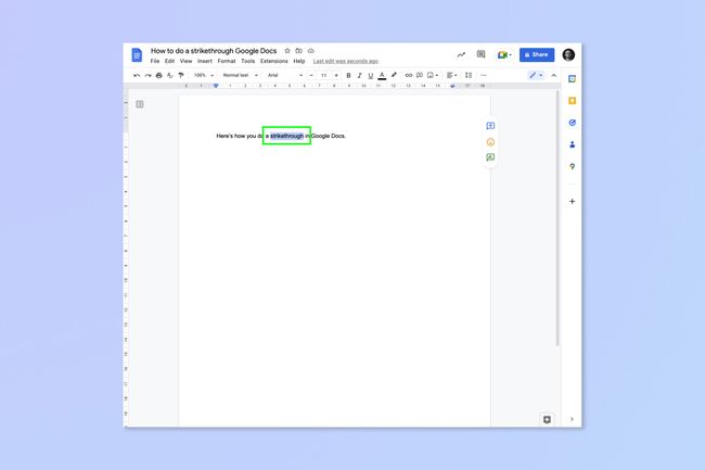 How to do a strikethrough in Google Docs | Tom's Guide