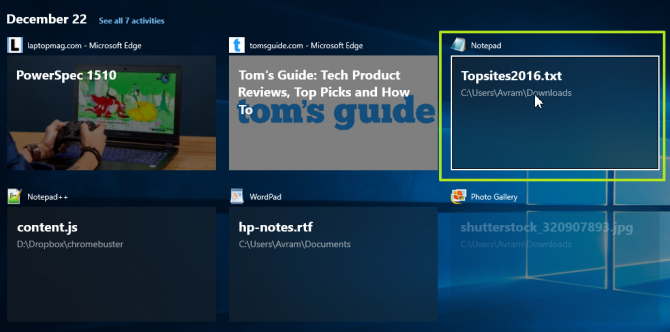 How to Use Windows 10's Timeline Feature | Laptop Mag