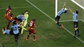 Uruguayans celebrate hands of Suarez | FourFourTwo
