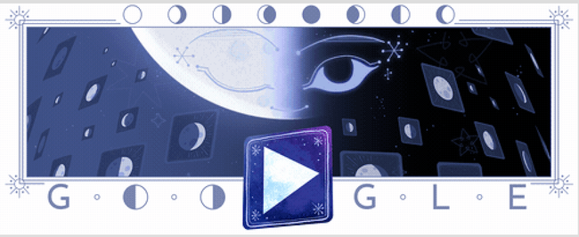 Lunar Google Doodle and card game honor October's last quarter moon | Space