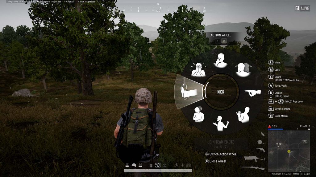 How to use PUBG emotes during a match | GamesRadar+
