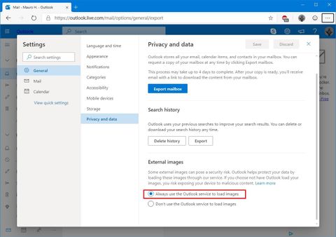 How to disable automatic image downloads for email in Outlook | Windows ...