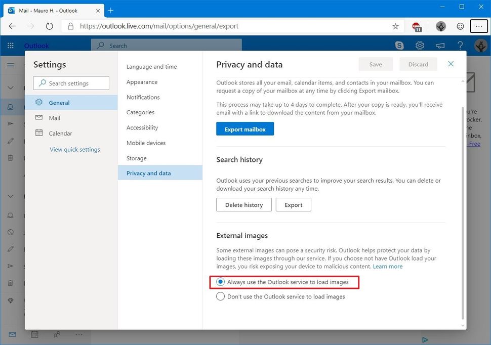 How to disable automatic image downloads for email in Outlook | Windows ...
