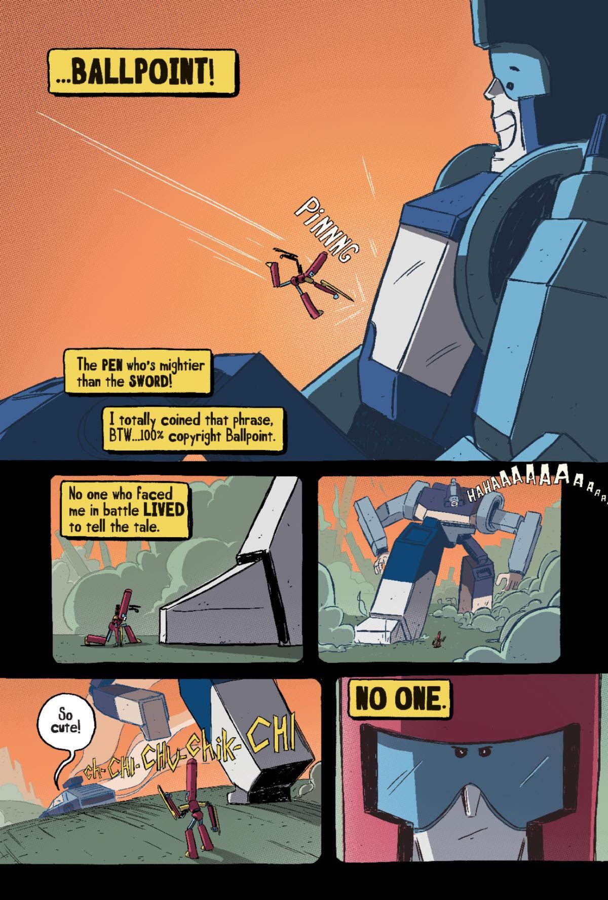 Meet the worst Transformer ever, a Decepticon named Ballpoint who turns ...