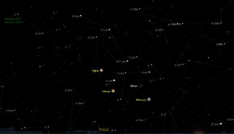 See Mars, Venus and Mercury near the crescent moon on July 19 | Space