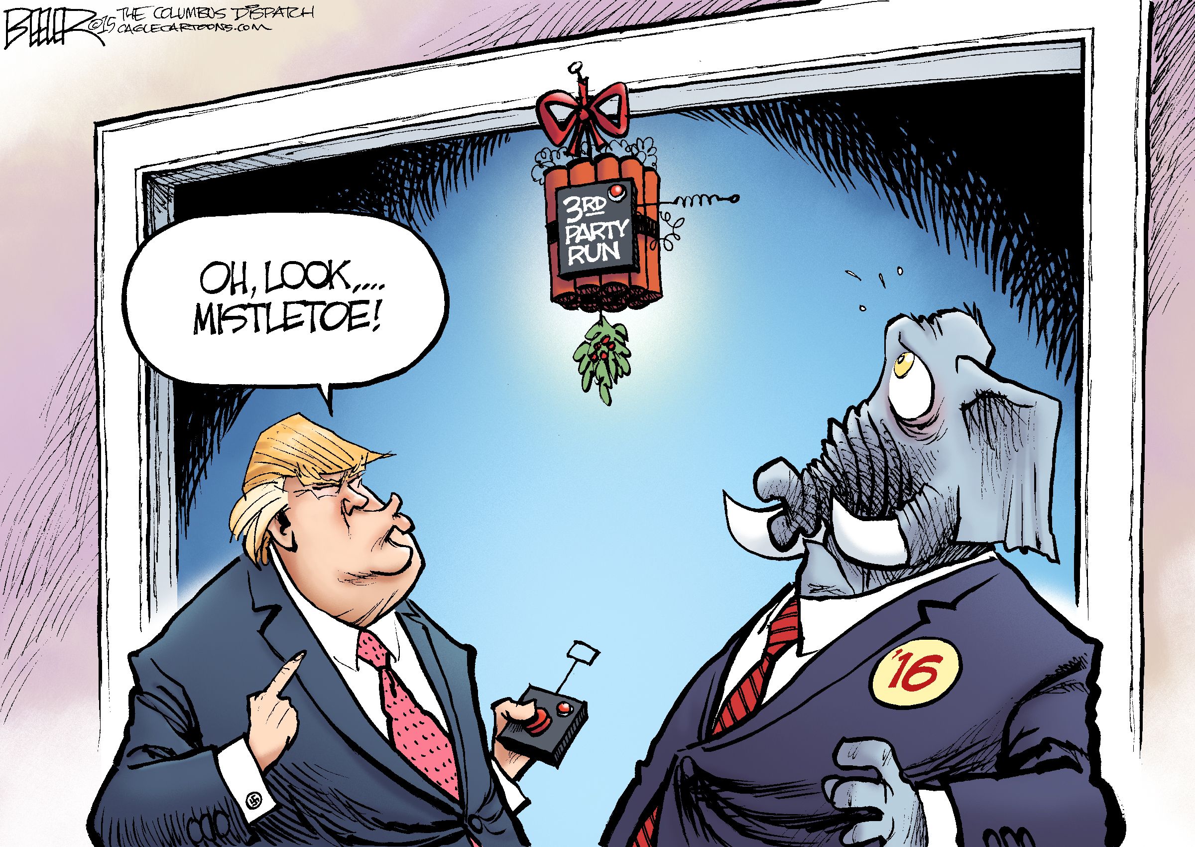 Political cartoon U.S. Donald Trump GOP 2016 Christmas | The Week