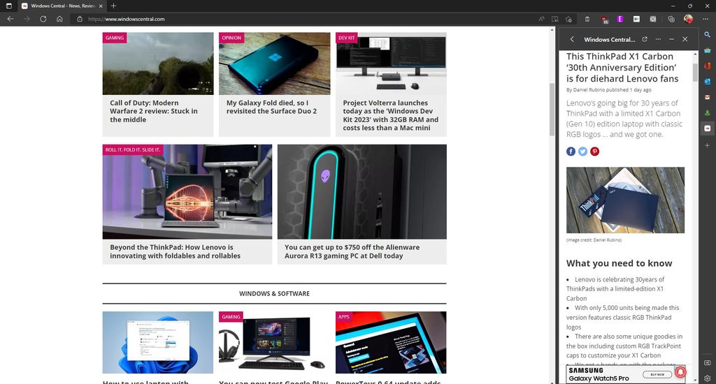 Microsoft Edge's Sidebar is the best browser feature you've never heard ...