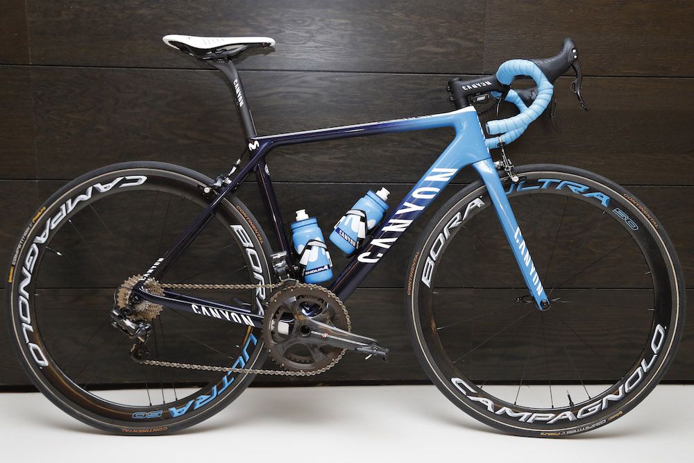 Official images of Movistar's beautiful bright blue 2018 Canyon ...