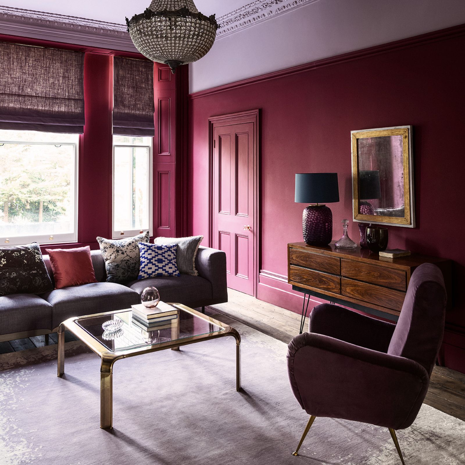 Damson room ideas - the stand-out autumn colour trend | Ideal Home