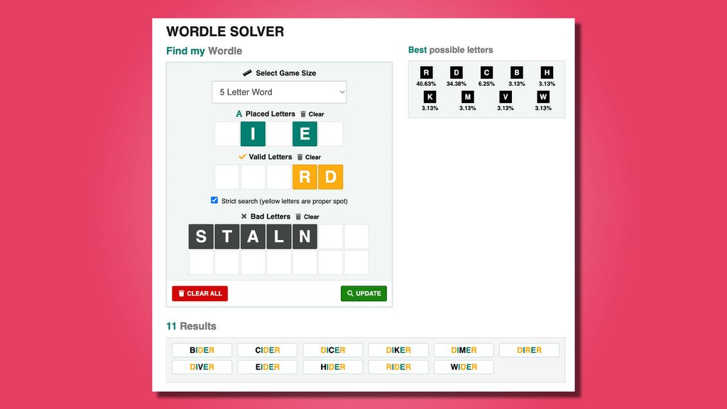 5 Wordle Solver Tools To Help You Keep Your Streak Alive TechRadar