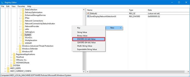 How to remove the Network button from the Lock screen on Windows 10 ...