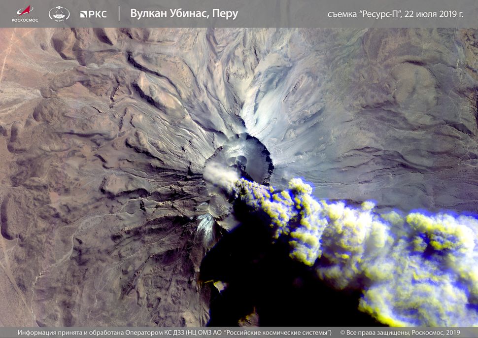 Volcano Erupts in Stunning Images Captured by Russian Satellite | Space
