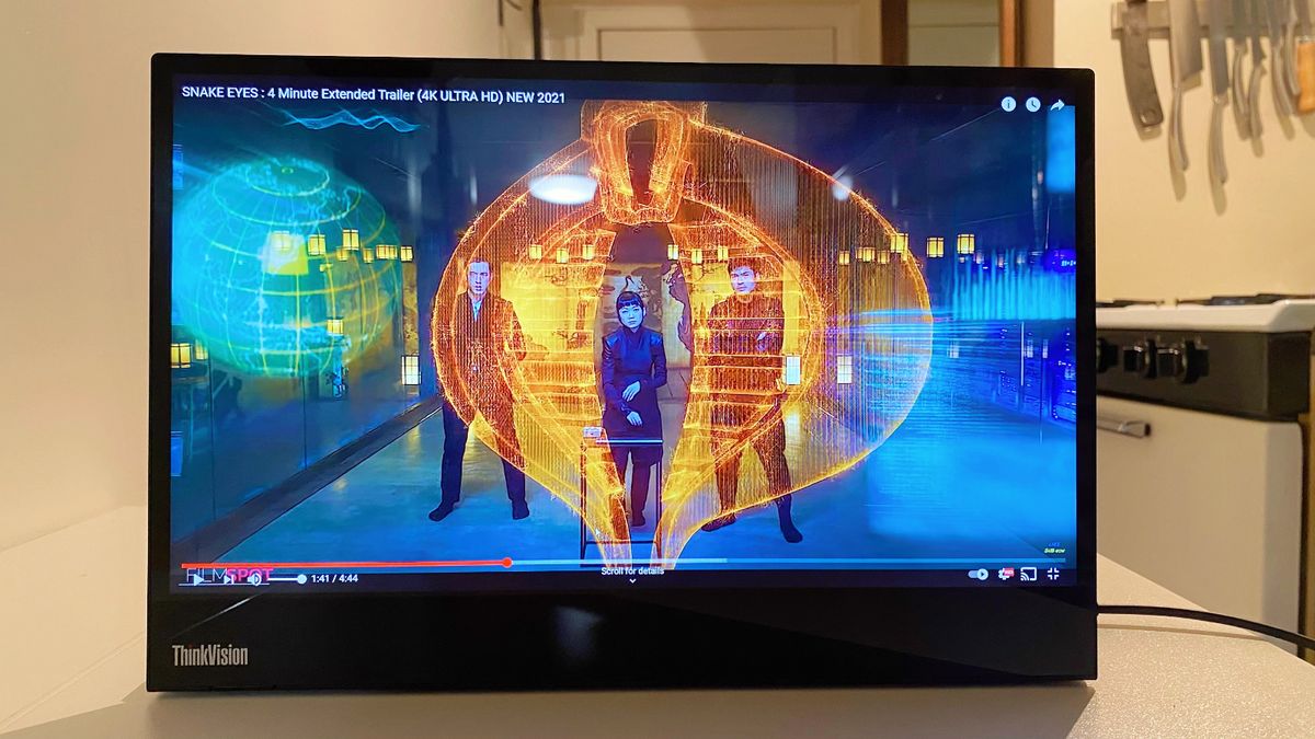 The Lenovo ThinkVision M14t review | Laptop Mag