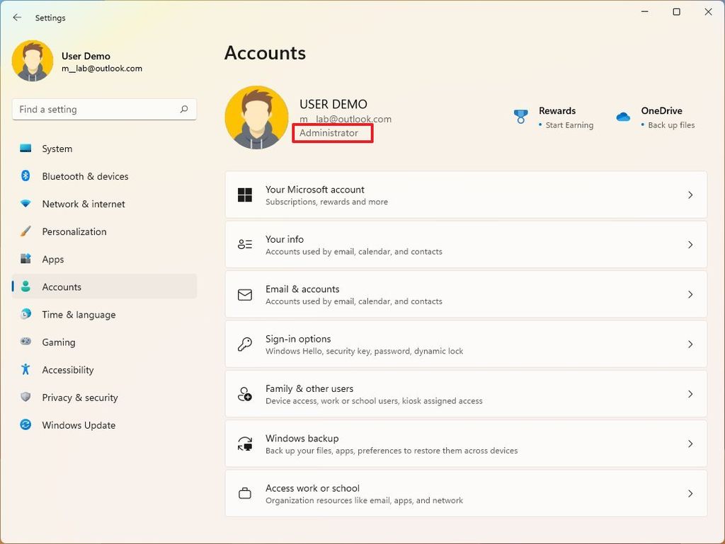 How to check account type on Windows 11 | Windows Central