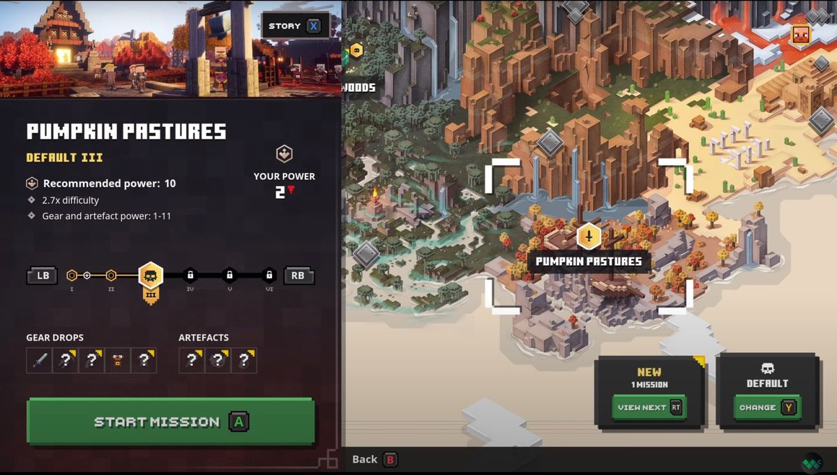 Minecraft Dungeons guide: How to replay levels at higher difficulties ...