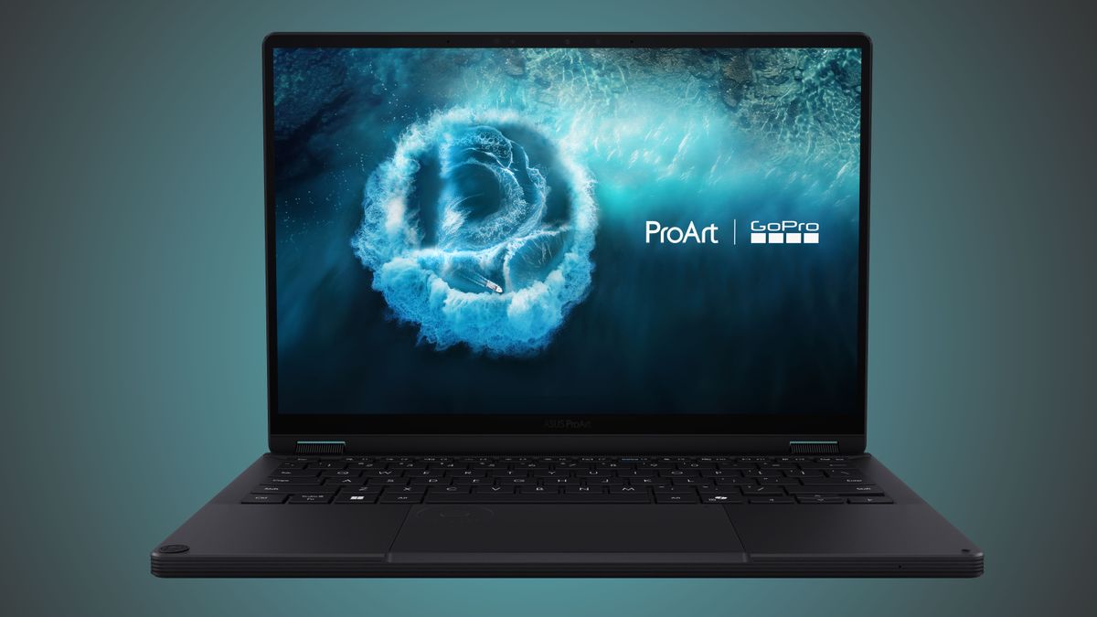 Camera-themed laptops are a thing now. The Asus ProArt PX13 GoPro ...