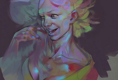 How to paint a colourful zombie | Creative Bloq