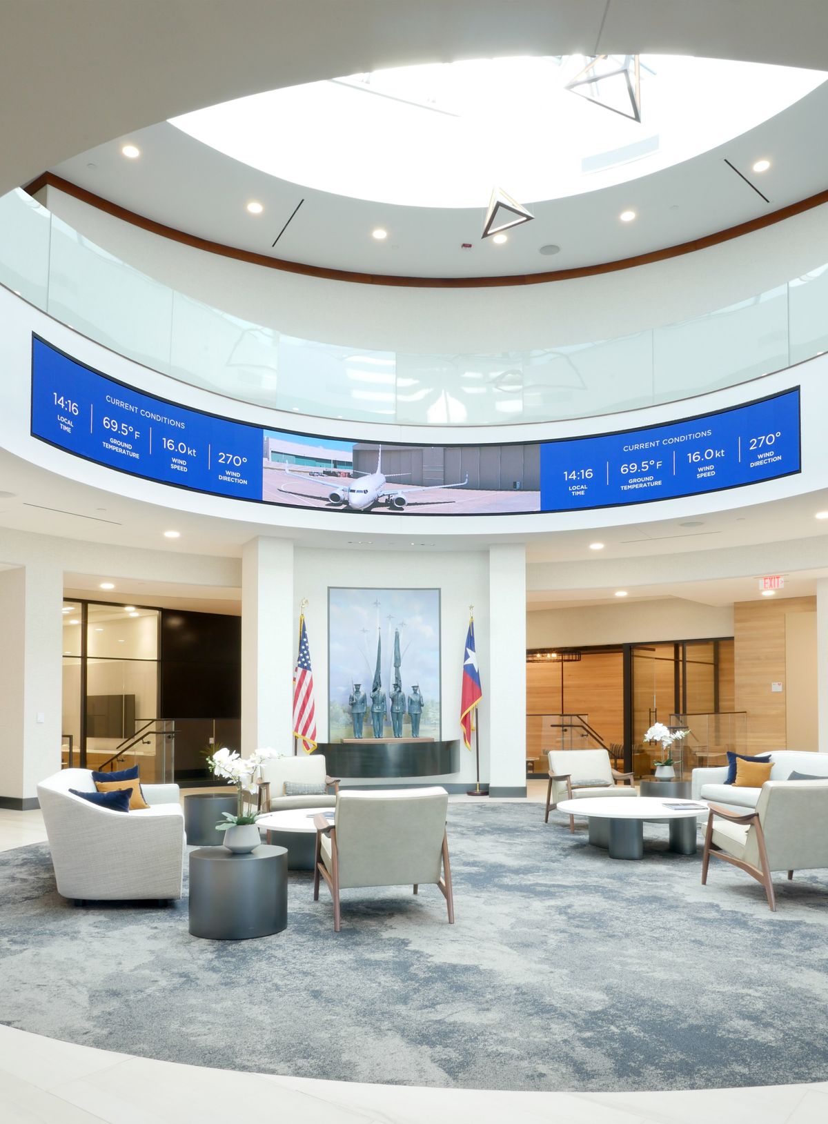 Curved Video Wall Project Takes Flight | AVNetwork